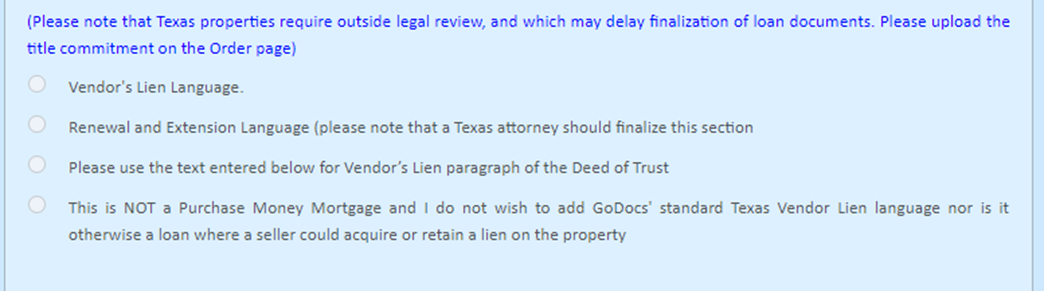 Texas Deed of Trust
